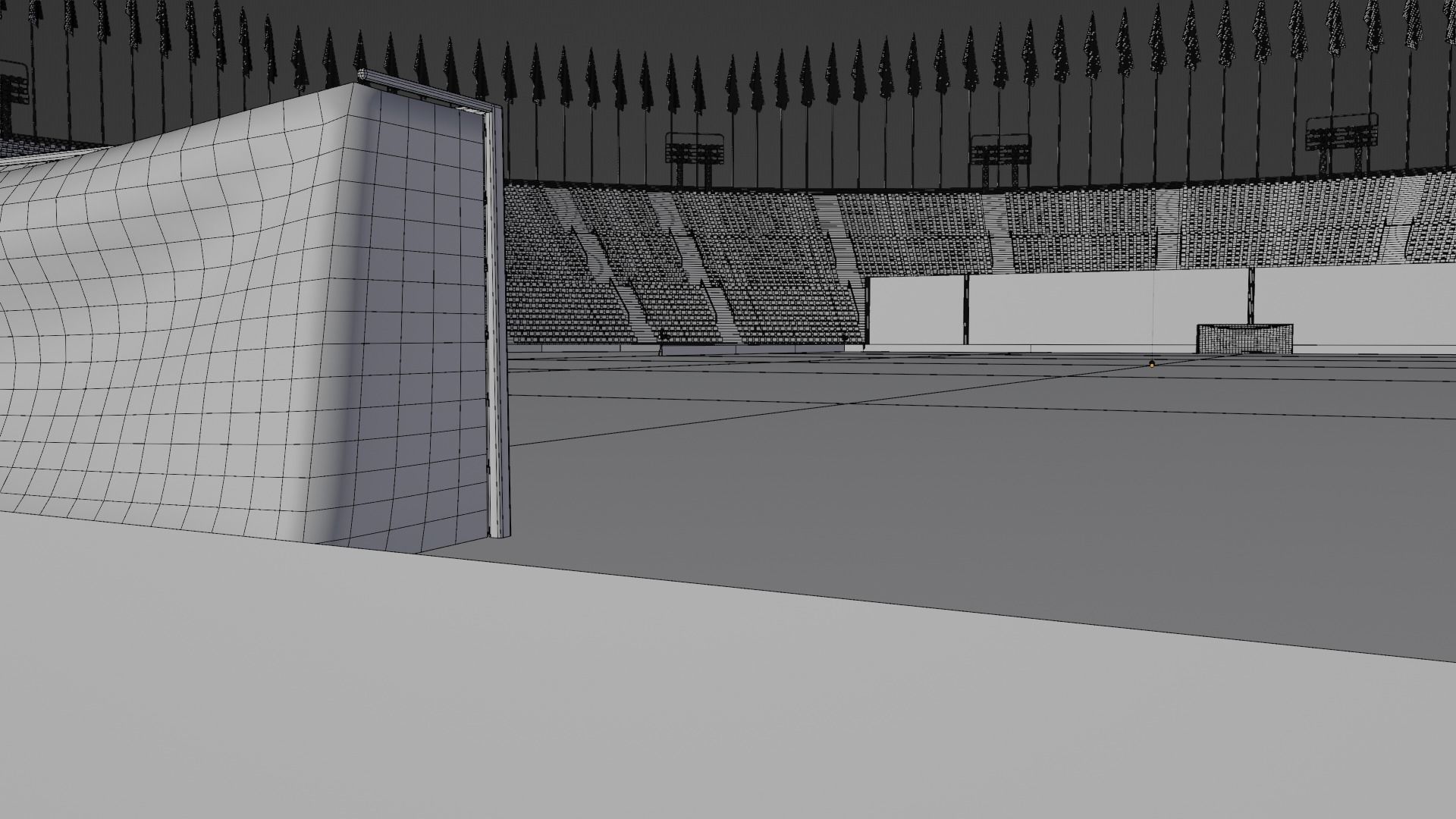 3D model Cylindrical football stadium VR / AR / low-poly | CGTrader