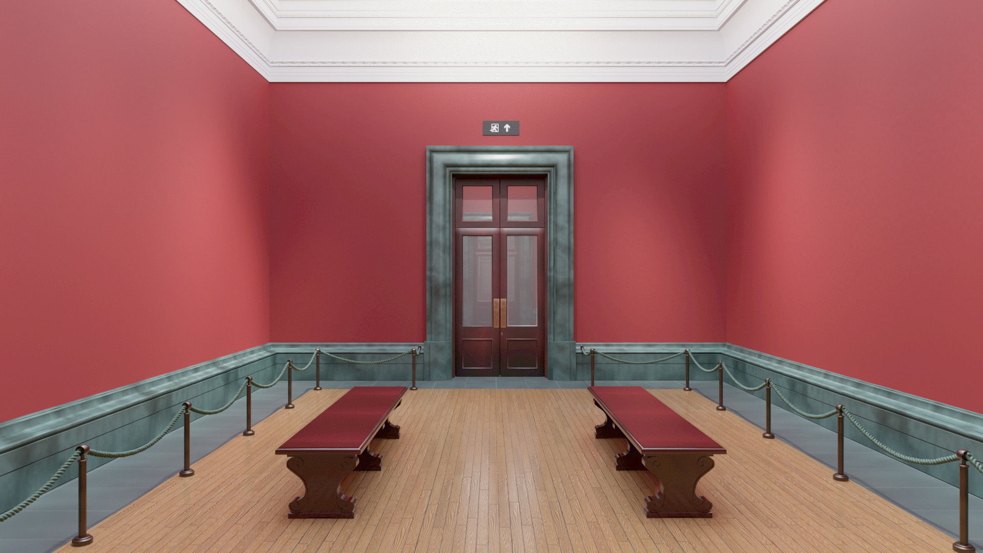 Museum Interior - London National Gallery - Room 10 3D model | CGTrader