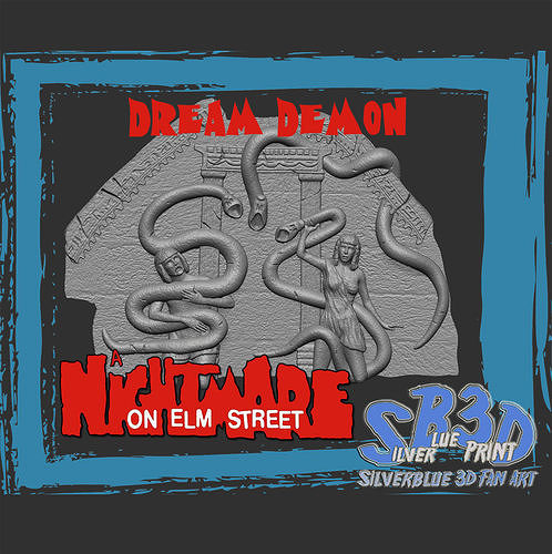 Freddy Kruger Dream Demon Plate 3D model 3D printable | CGTrader