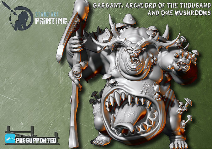 Lord Gargant archlord of the thousand and one mushrooms 3D model | CGTrader