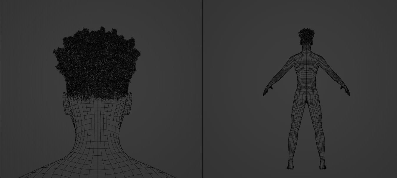Afro Taper Fade 3D model | CGTrader