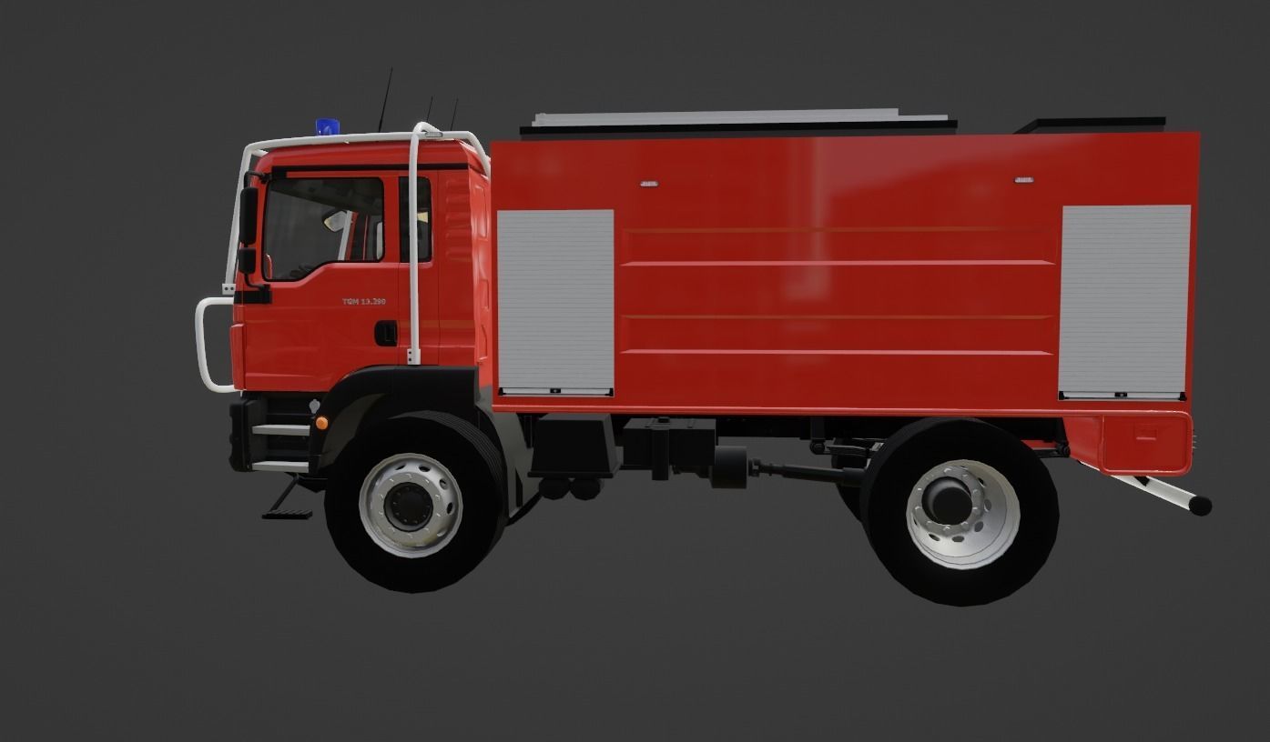 MAN TGM 13 290 Firetruck 3D model | CGTrader