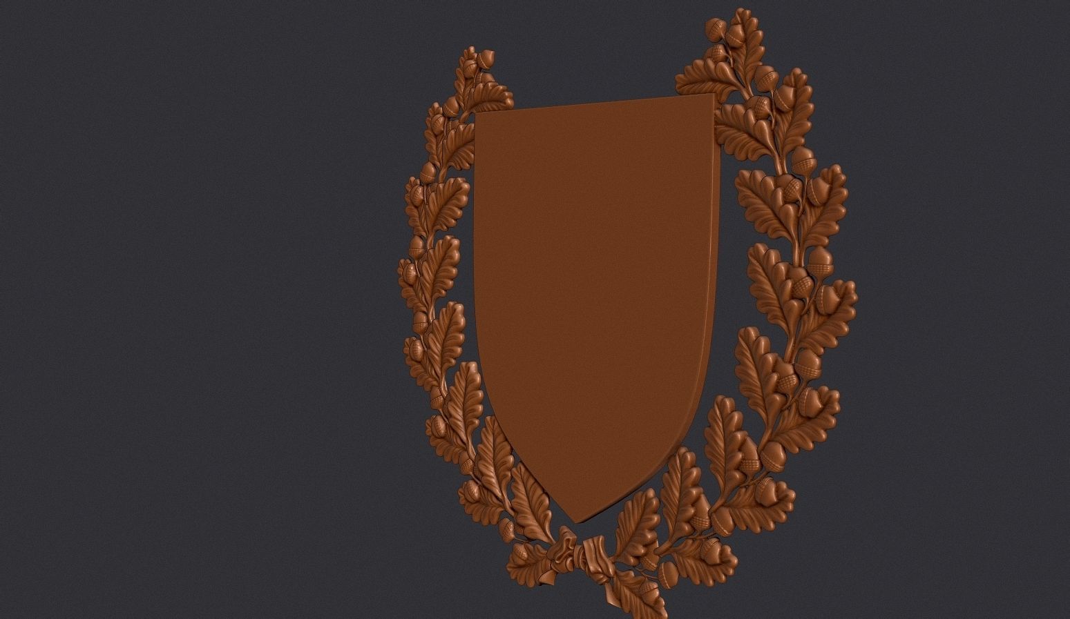 Wreath and Shield 3D model 3D printable | CGTrader