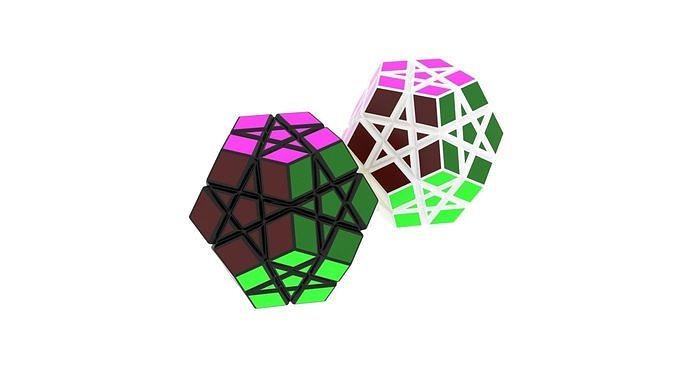 Megaminx Set 3D model | CGTrader