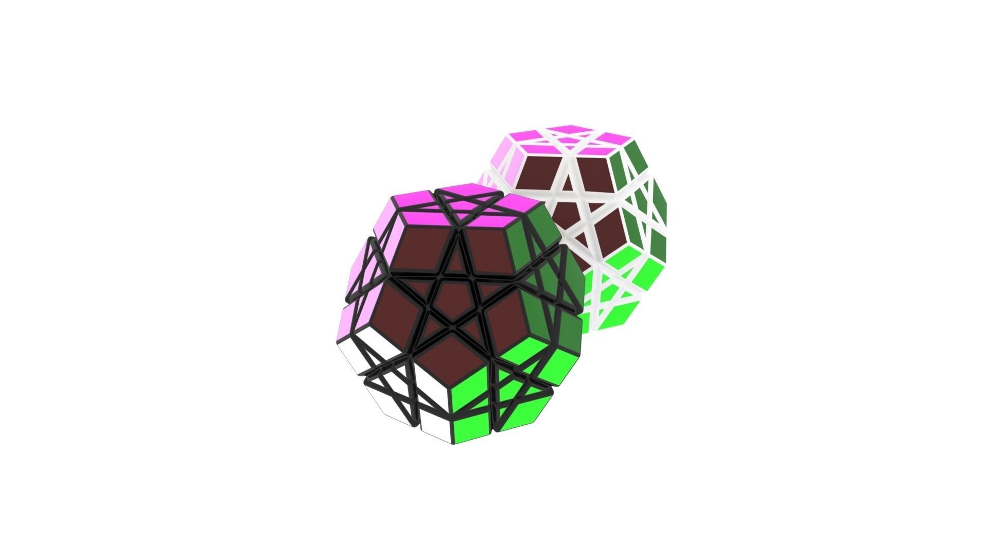 Megaminx Set 3D model | CGTrader