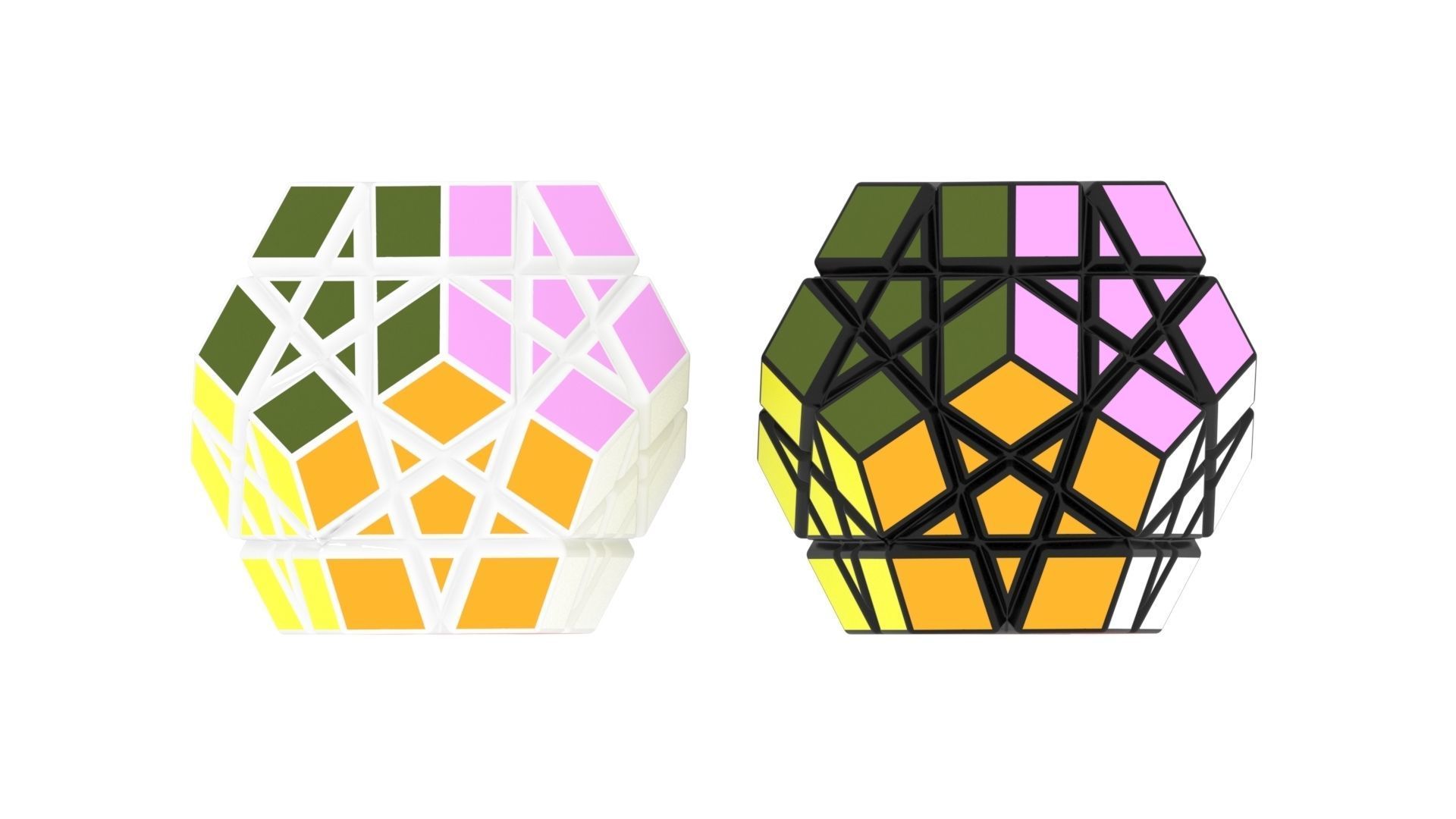 Megaminx Set 3D model | CGTrader
