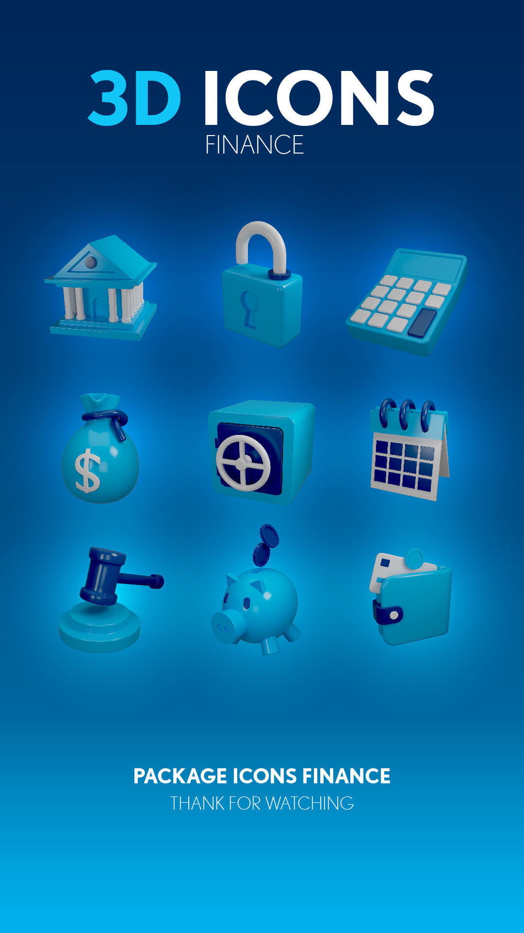 FINANCE ICON 3D model | CGTrader