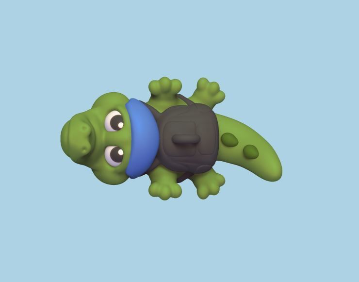 Alligator Parachute 3D model 3D printable | CGTrader