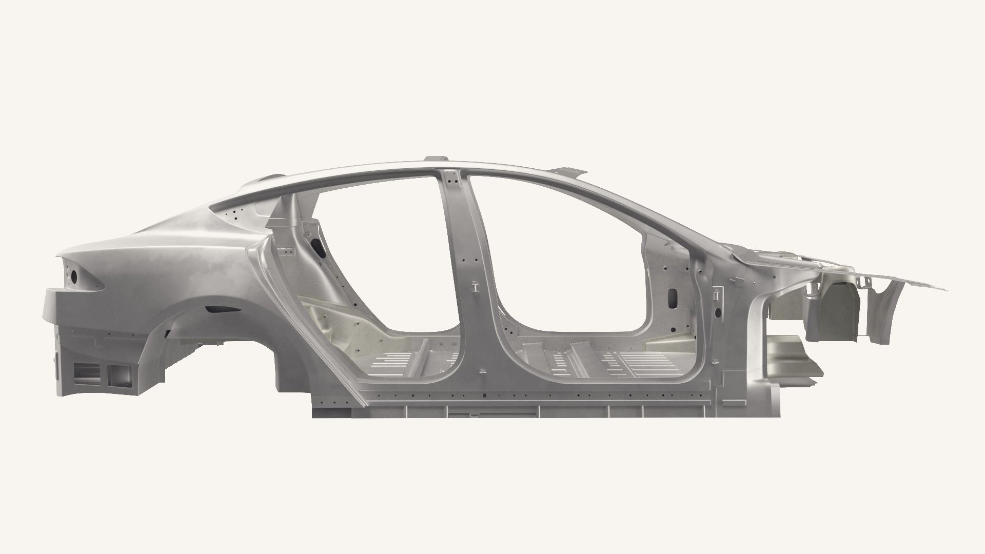 Tesla Model S Frame 3 3D model | CGTrader