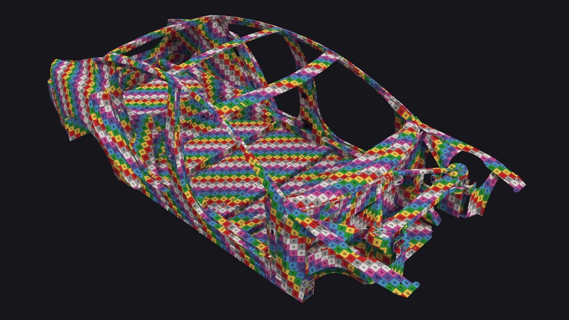 Tesla Model S Frame 3 3D model | CGTrader