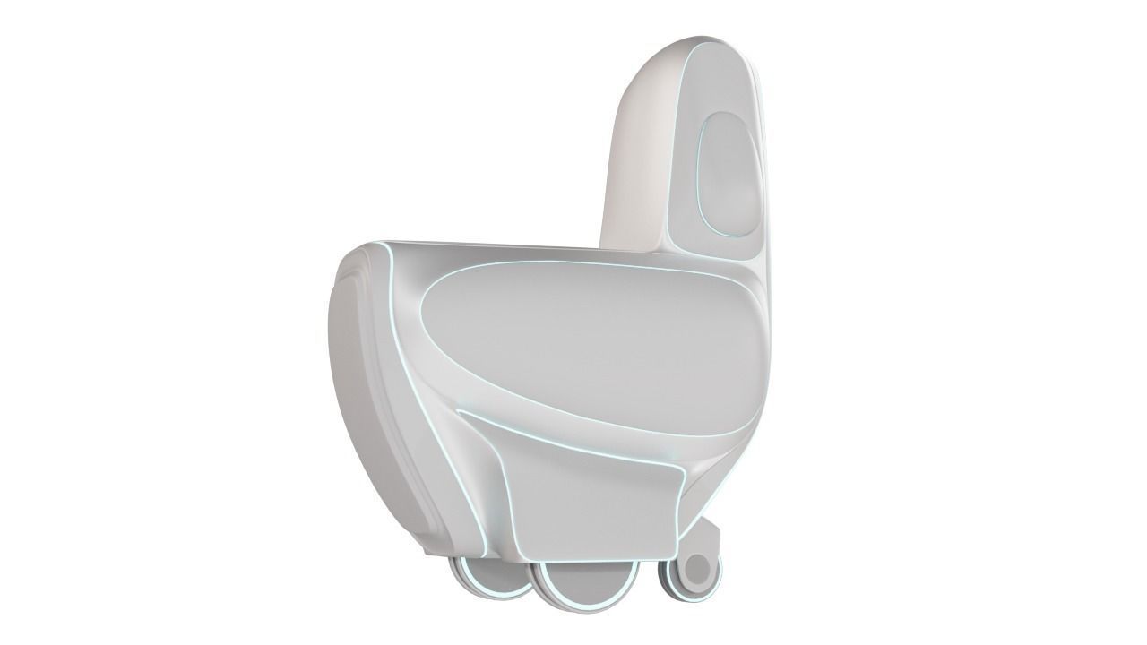 Cyber Bio Toilet Concept 3D model | CGTrader