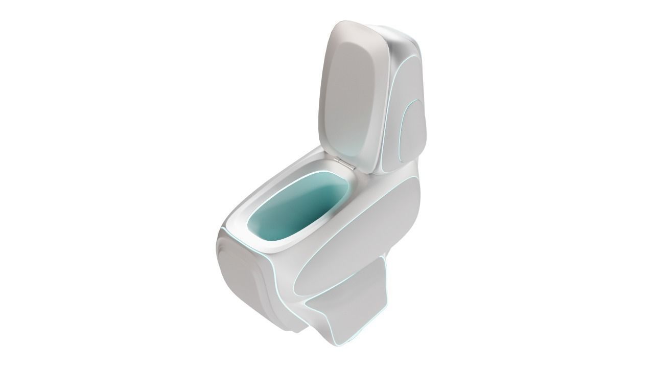 Cyber Bio Toilet Concept 3D model | CGTrader