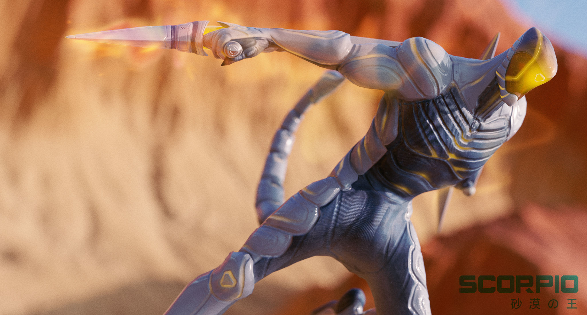 3D model Low Poly - Cyborg Zodiac Theme - Scorpio VR / AR / low-poly ...