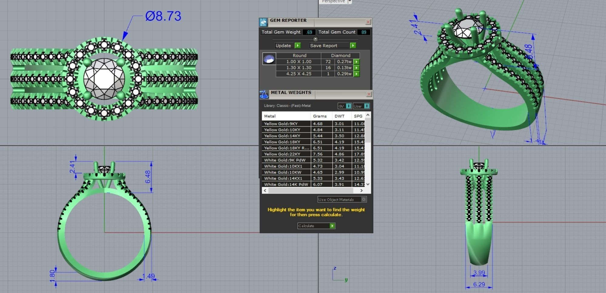 Set 7 rings 3DM STL OBJ model for 3D printing and CNC 3D model 3D printable | CGTrader