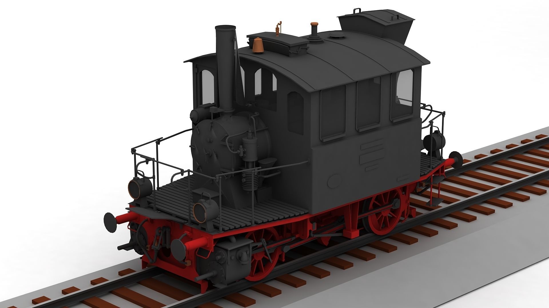 3D Steam Locomotive model 3D model | CGTrader
