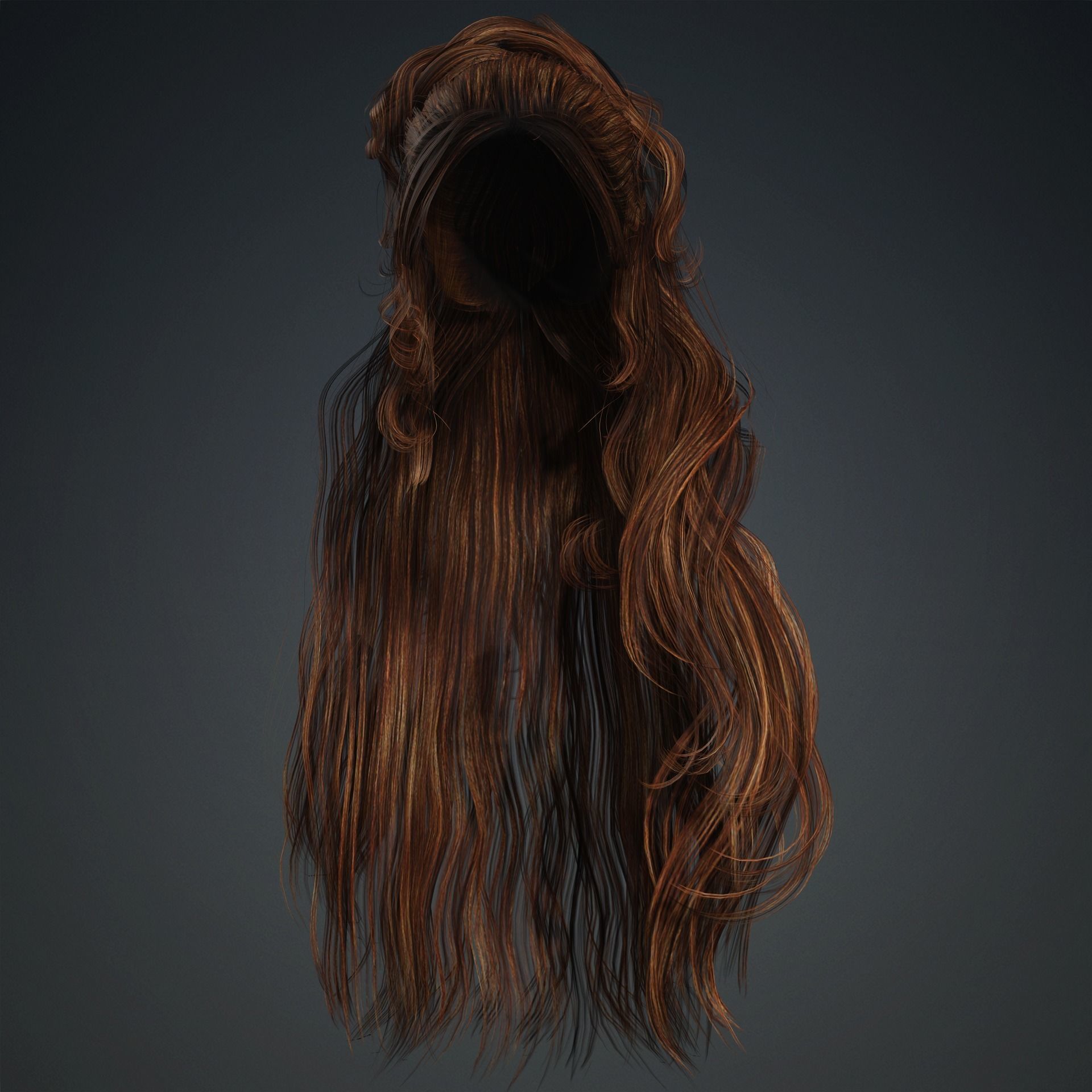 Female Hair Evelyn 3D model | CGTrader