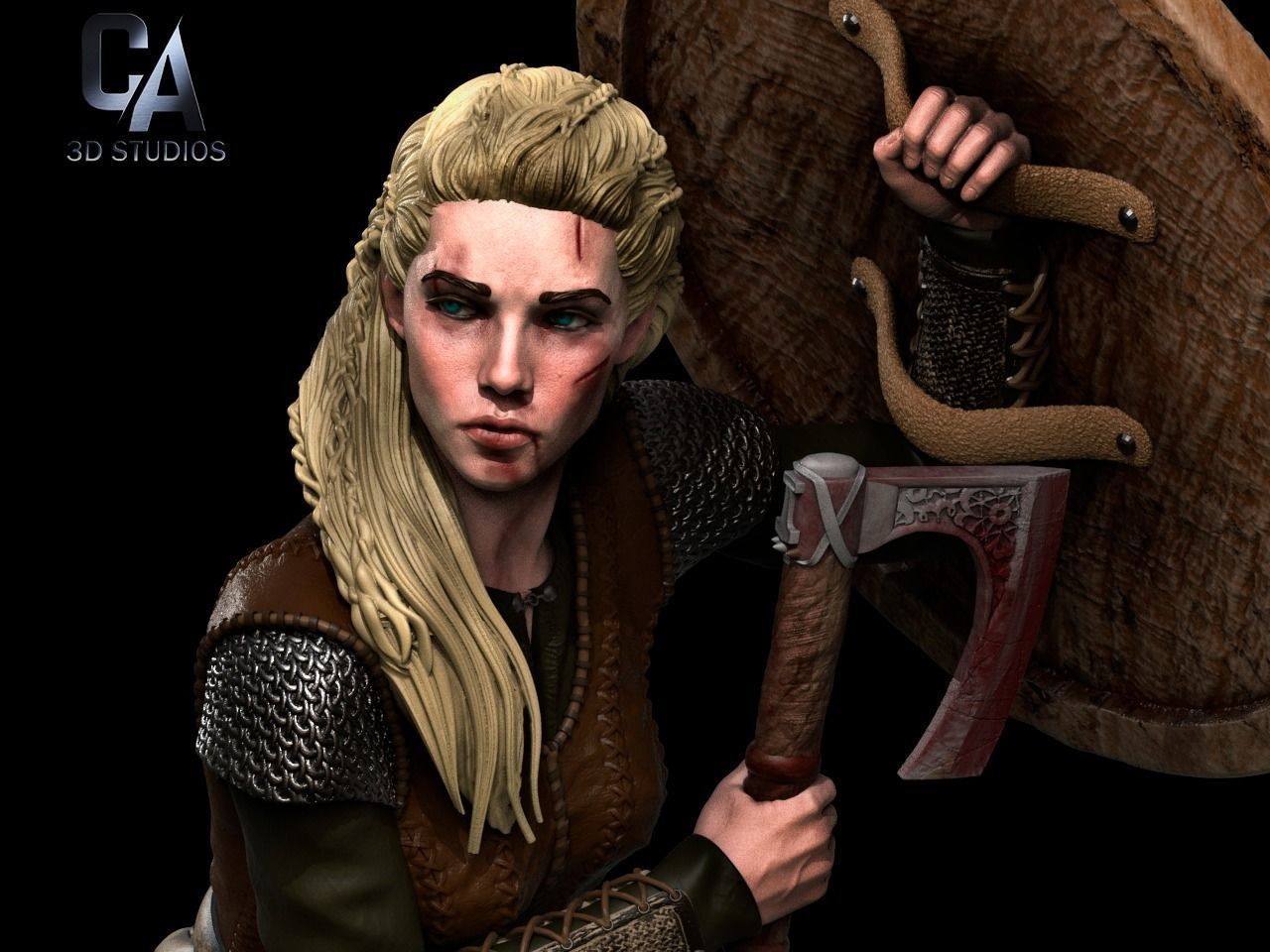 Lagertha 3D Print 3D model 3D printable | CGTrader