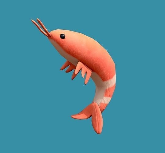 3D model Shrimp Toy VR / AR / low-poly | CGTrader