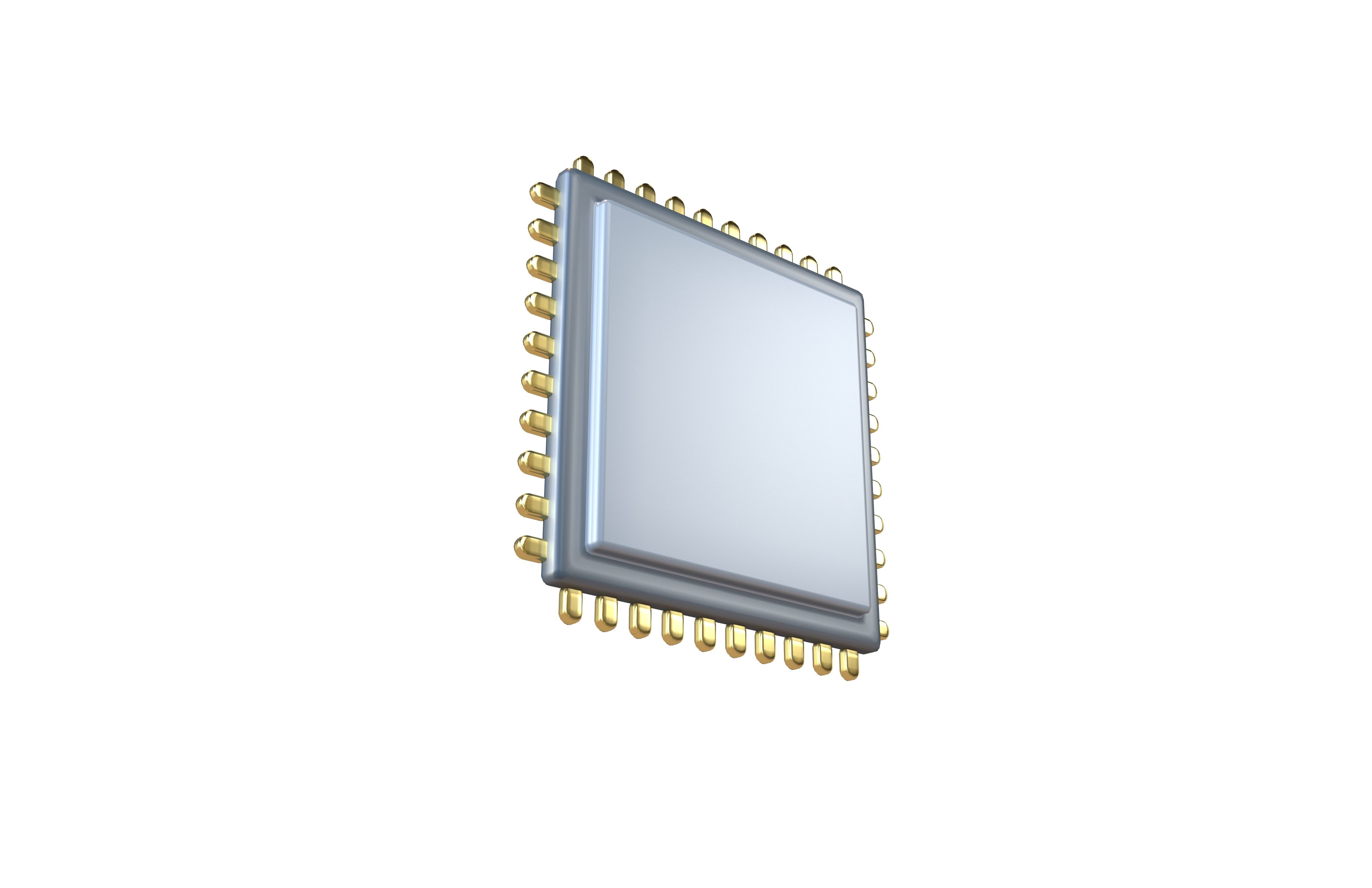 3D model Chip Icon v1 001 VR / AR / low-poly | CGTrader
