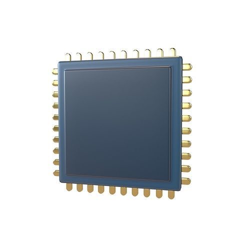 3D model Chip Icon v1 002 VR / AR / low-poly | CGTrader