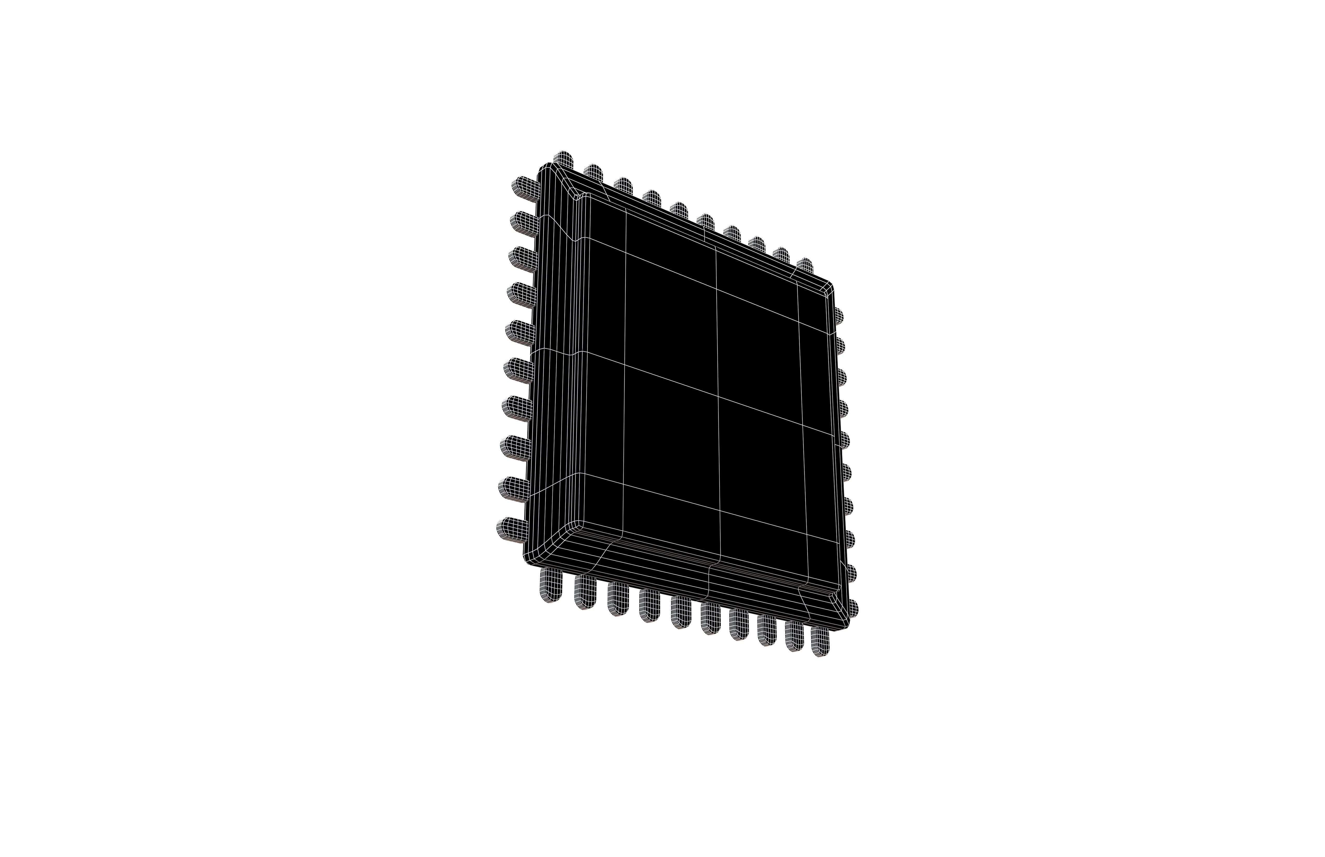 3D model Chip Icon v1 002 VR / AR / low-poly | CGTrader