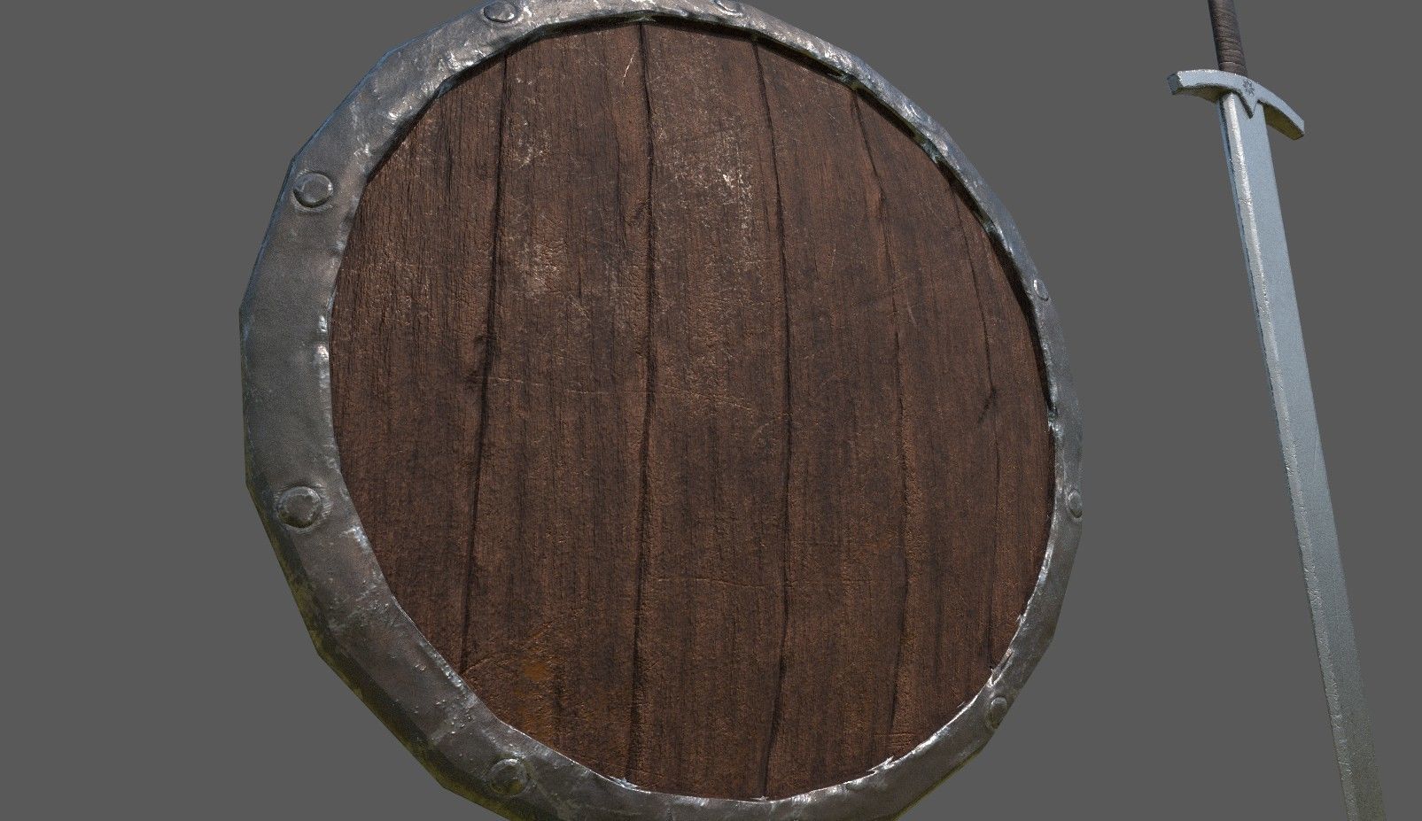 3D model Sword Shield VR / AR / low-poly | CGTrader