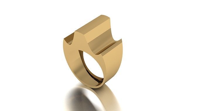 Shape ring 1 3D model 3D printable | CGTrader