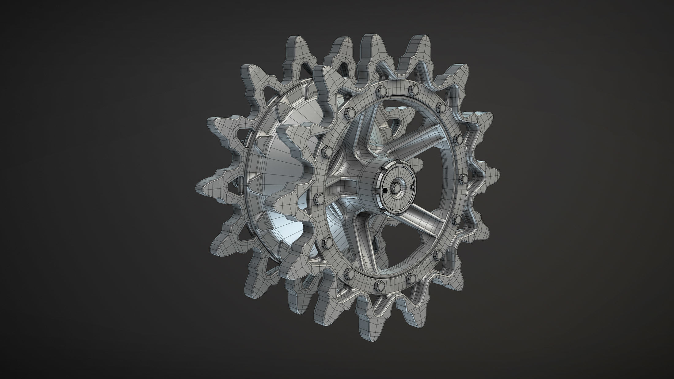 BMP IFV Wheels High-Poly Set 3D model | CGTrader
