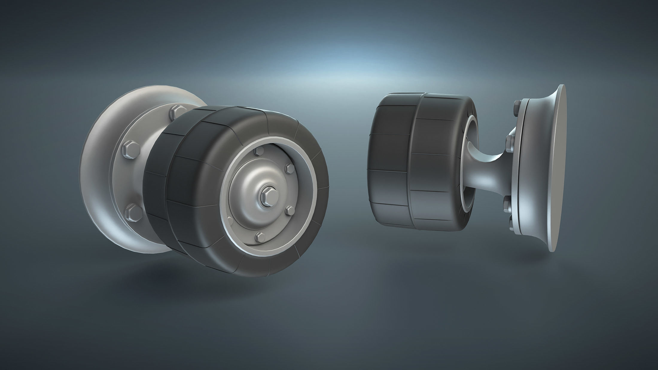 BMP IFV Wheels High-Poly Set 3D model | CGTrader