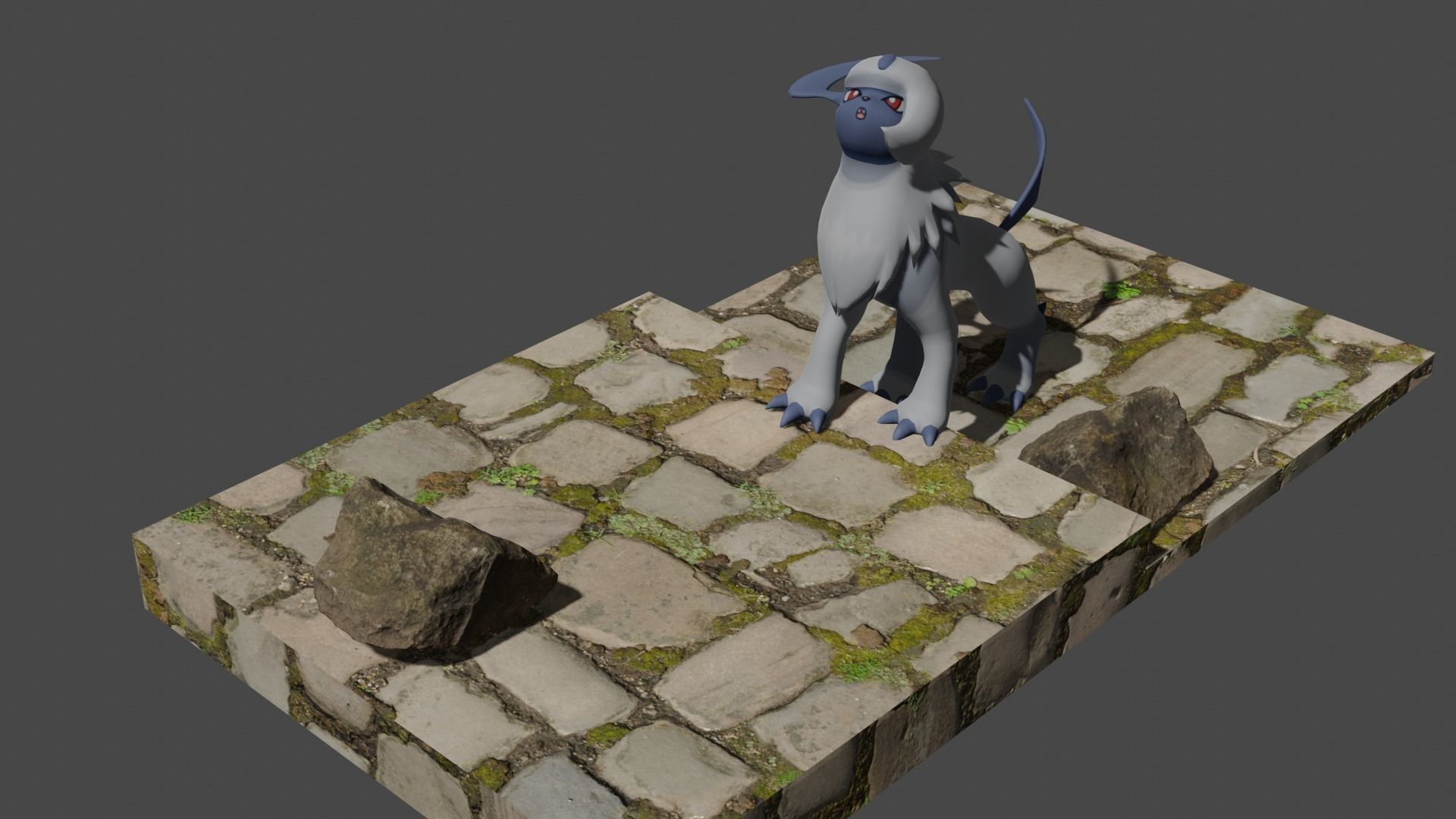 3D model Absol Pokemon Character VR / AR / low-poly | CGTrader