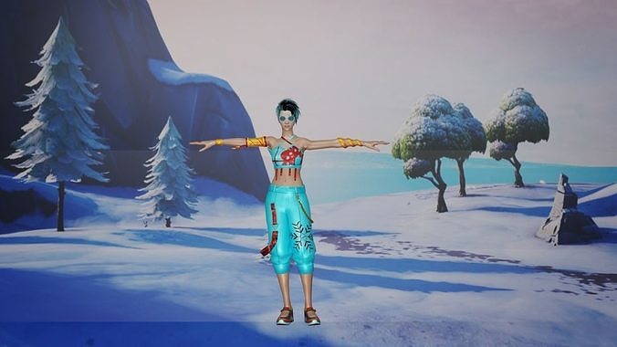 3D model Frosty person in fortnite VR / AR / low-poly | CGTrader