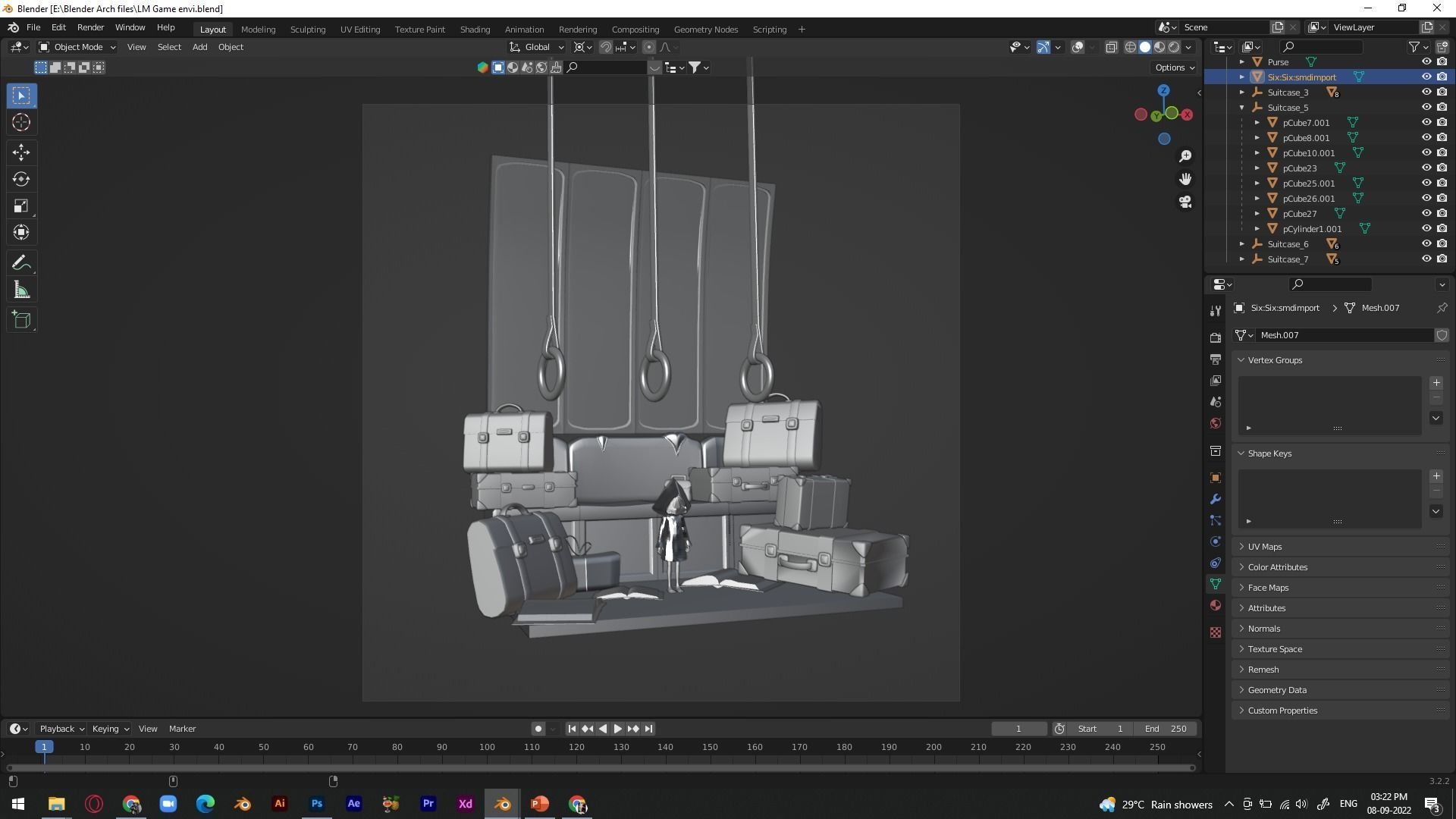 little nightmare game environment 3D model | CGTrader