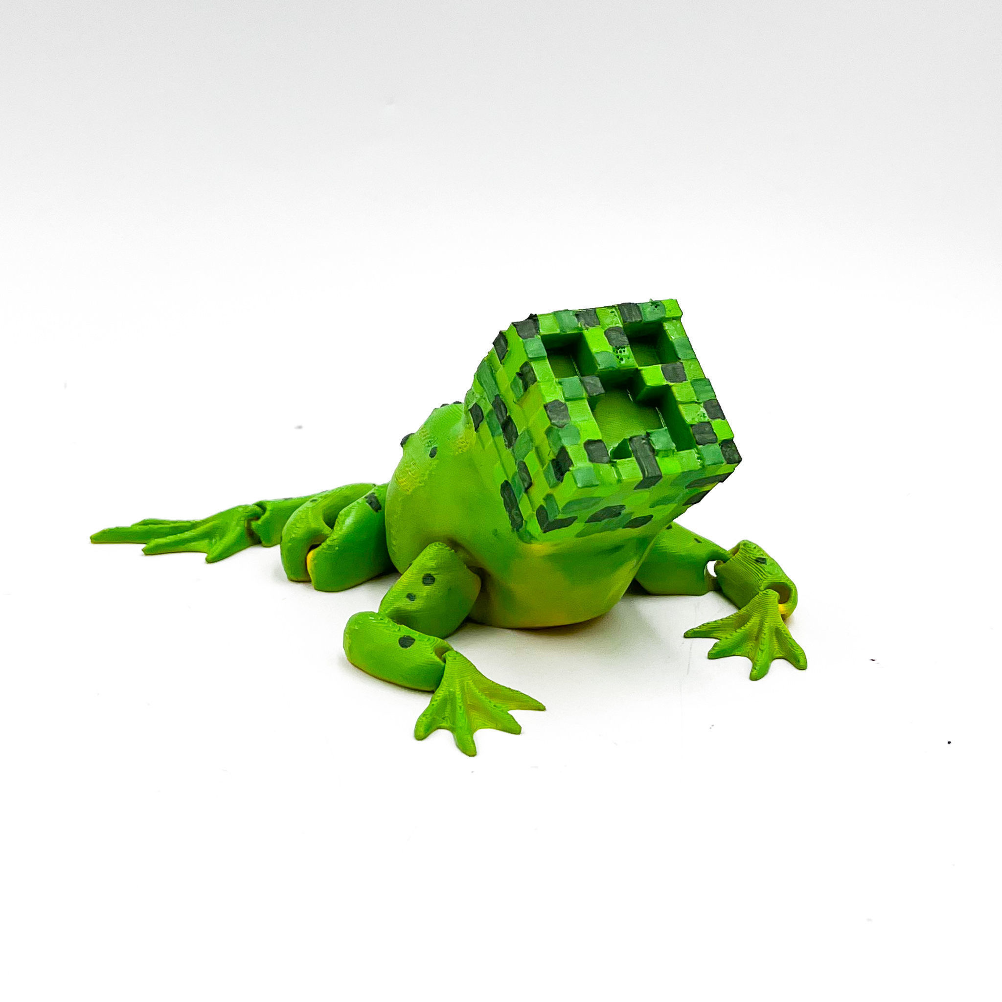 MINECRAFT Flexi Creeper Frog articulated no supports 3D model 3D ...