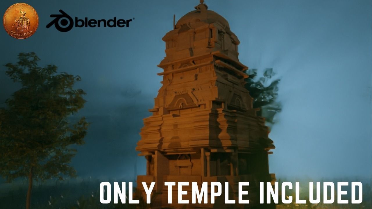 Ancient Temple created using blender 3D model | CGTrader
