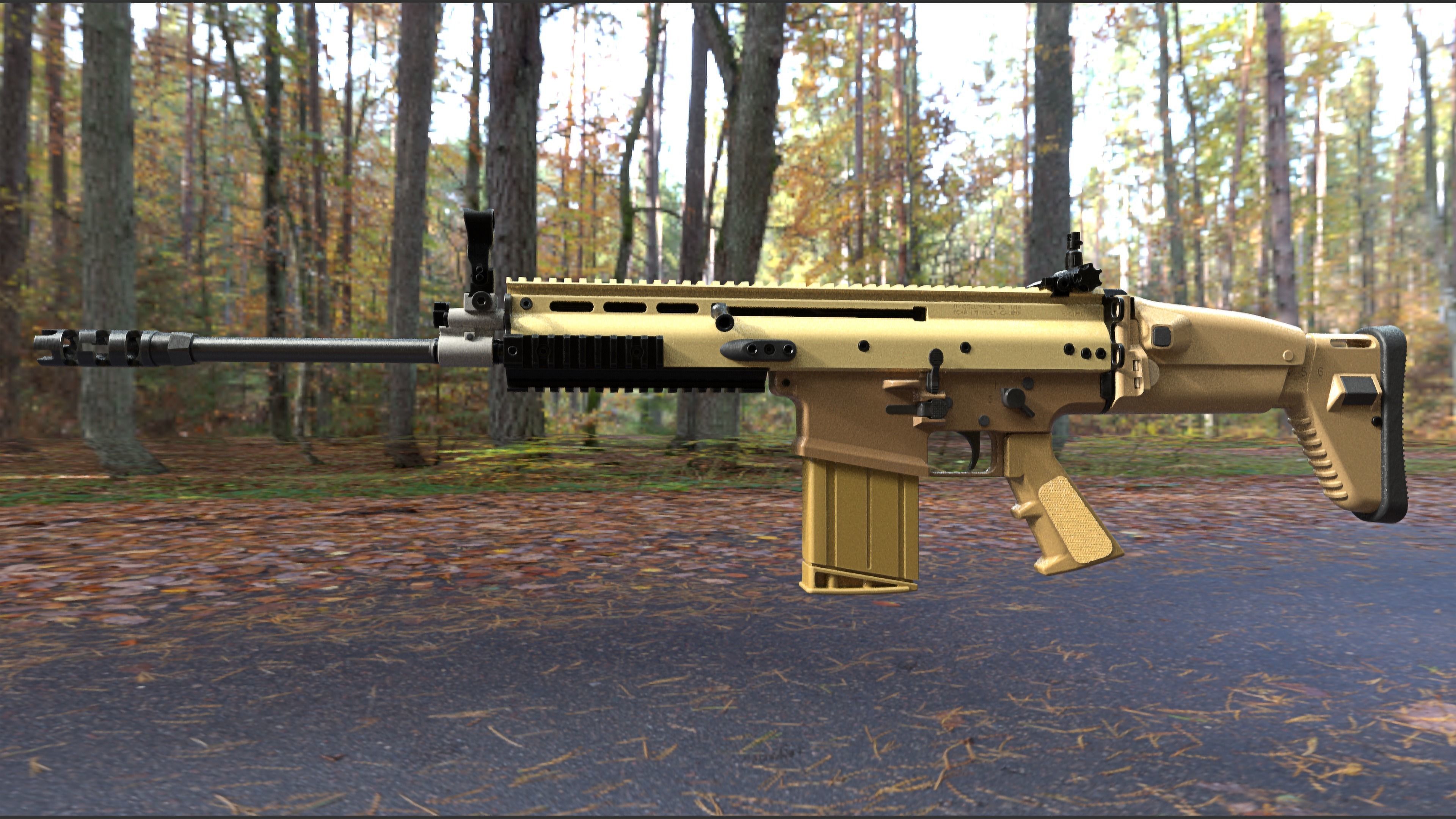FN SCAR 17S NRCH 3D model | CGTrader