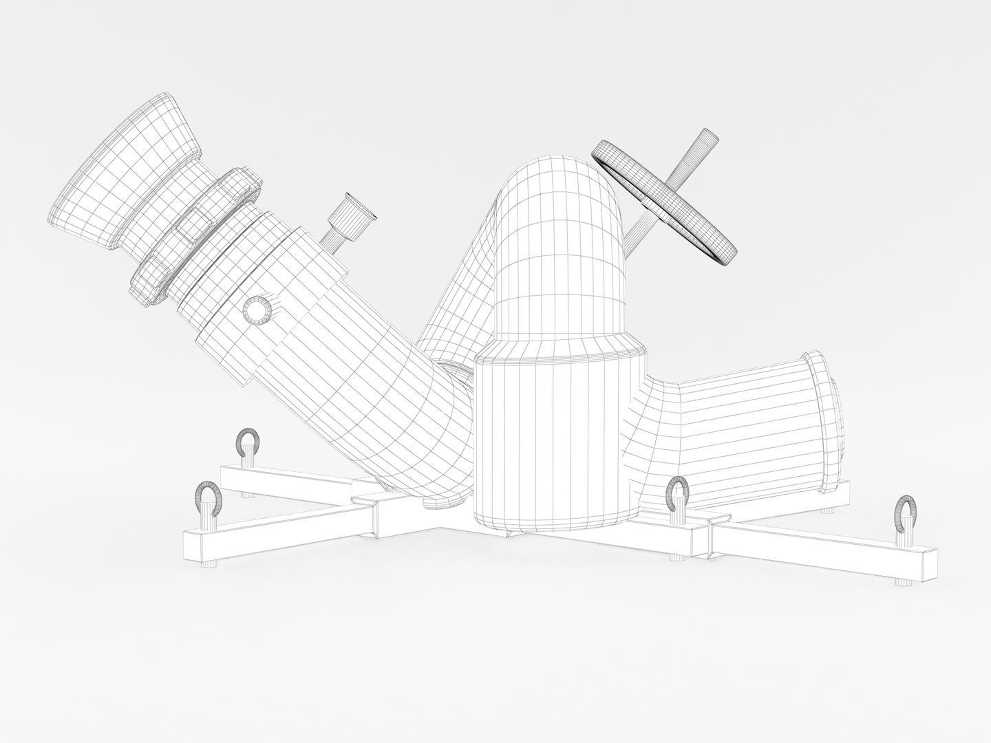 Stationary Fire Hose Spray Nozzle 3D model | CGTrader