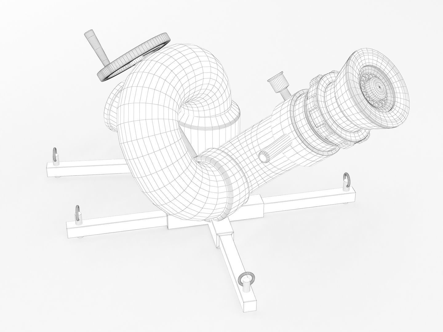 Stationary Fire Hose Spray Nozzle 3D model | CGTrader