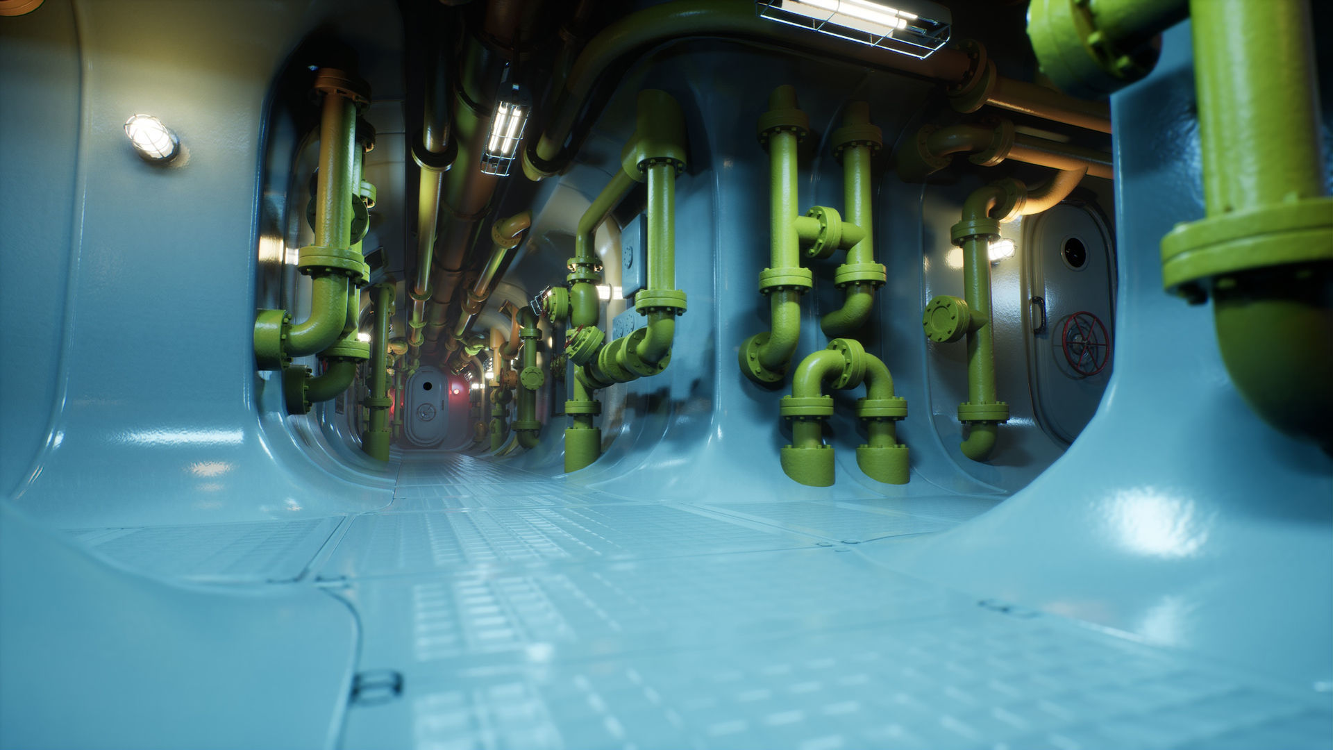 Submarine Ship Interior UE4 3D model | CGTrader