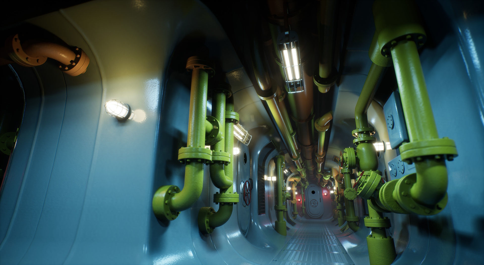 Submarine Ship Interior UE4 3D model | CGTrader