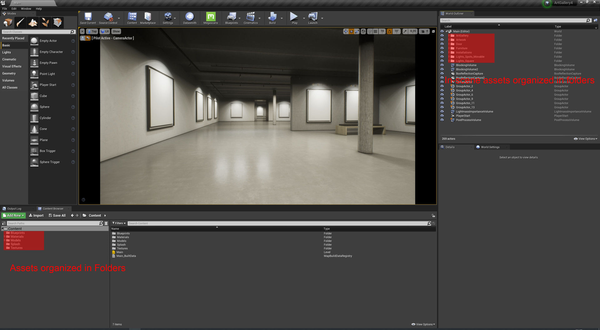 Art Gallery 004 UE4 3D model | CGTrader