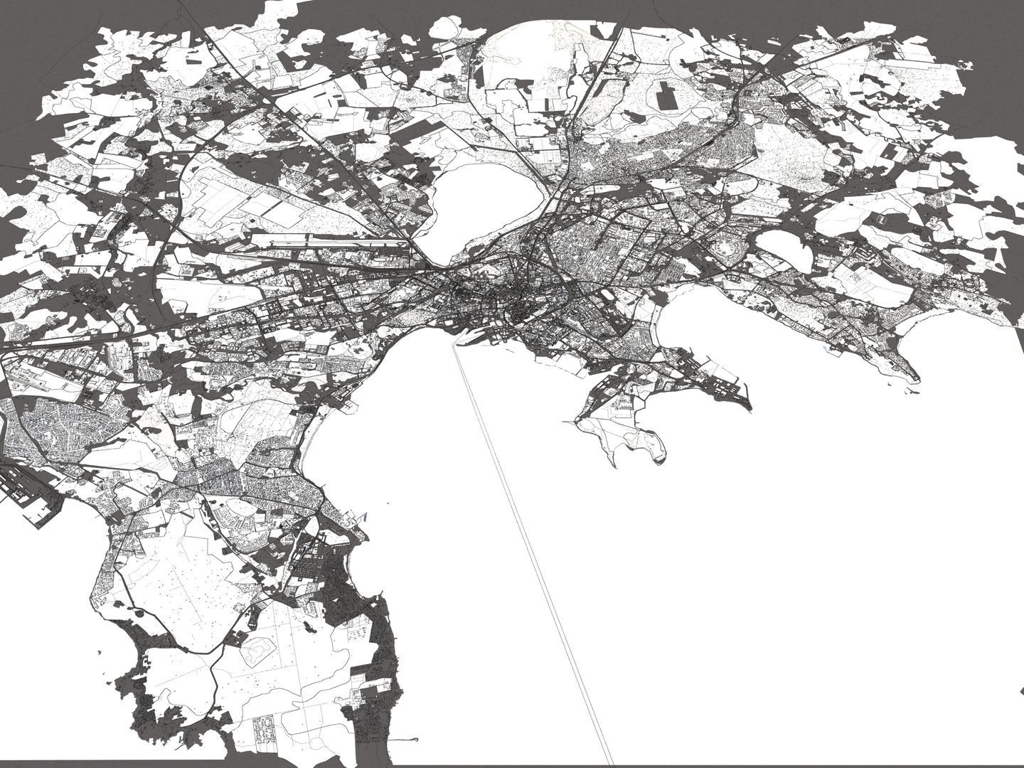 Tallinn Estonia 50x50km 3D City Map 3D model | CGTrader