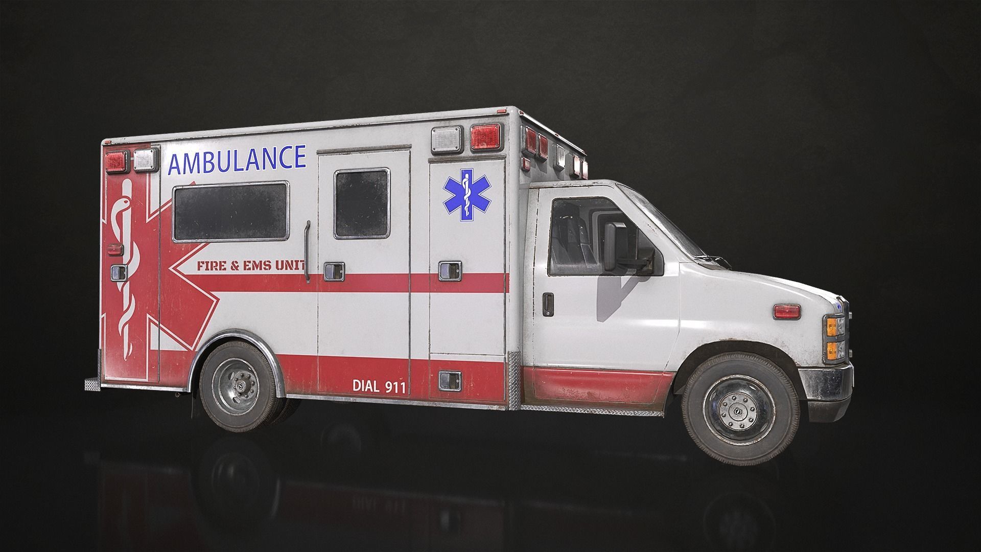 3D model Ambulance Type 3 VR / AR / low-poly | CGTrader