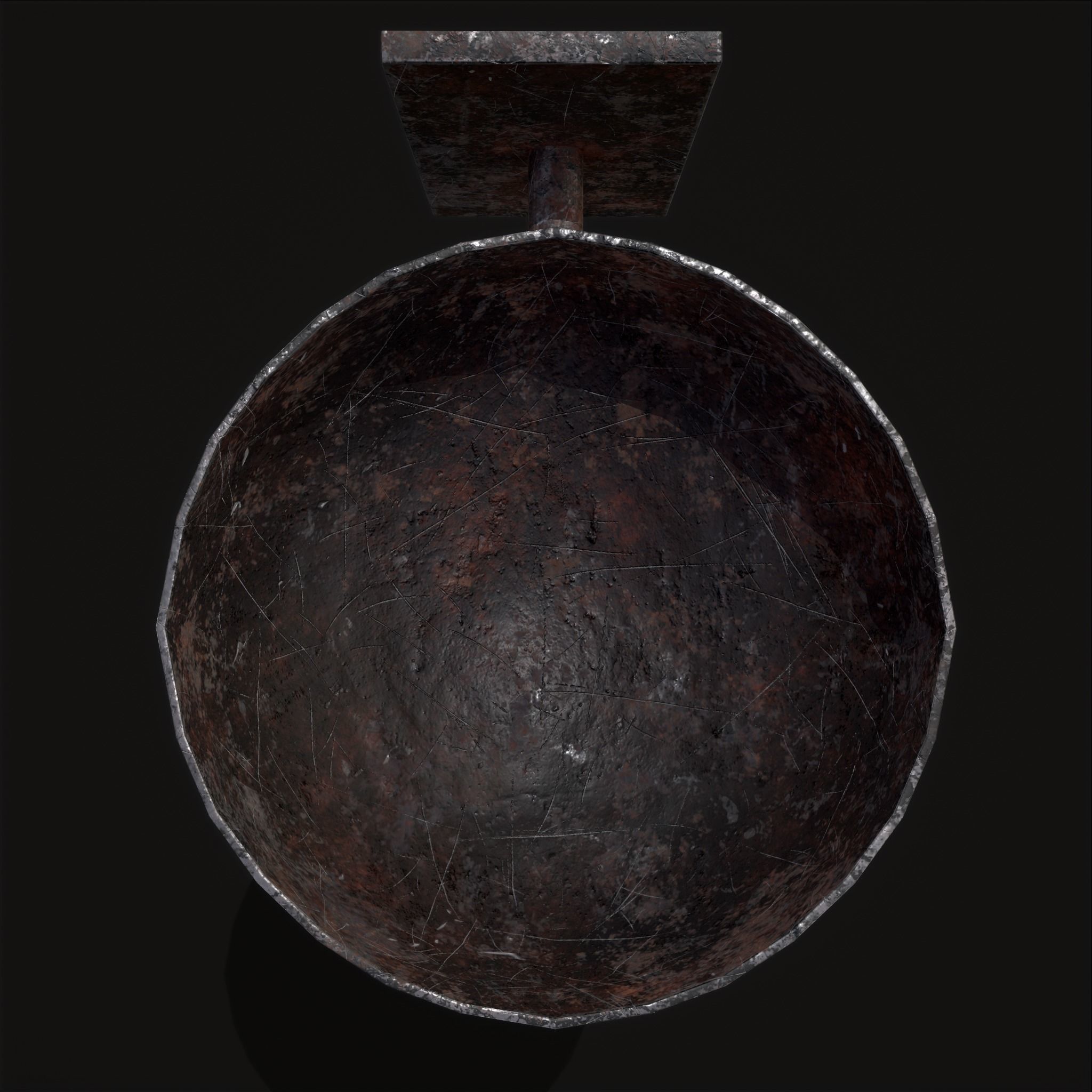 3D model Rustic Medieval Iron Forged Torch VR / AR / low-poly | CGTrader