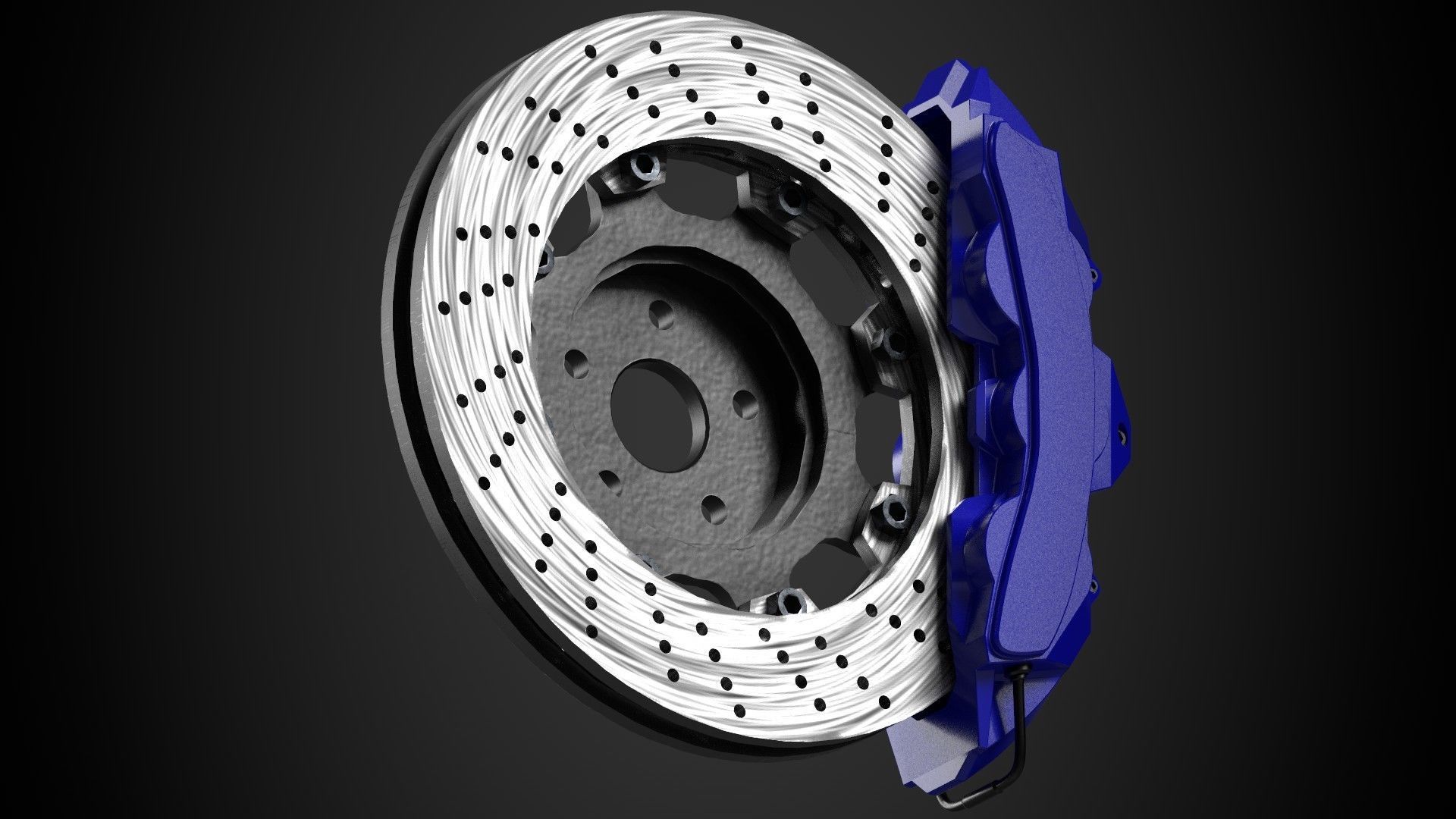 Custom Brembo GT M kit Disk Brake 3D model | CGTrader