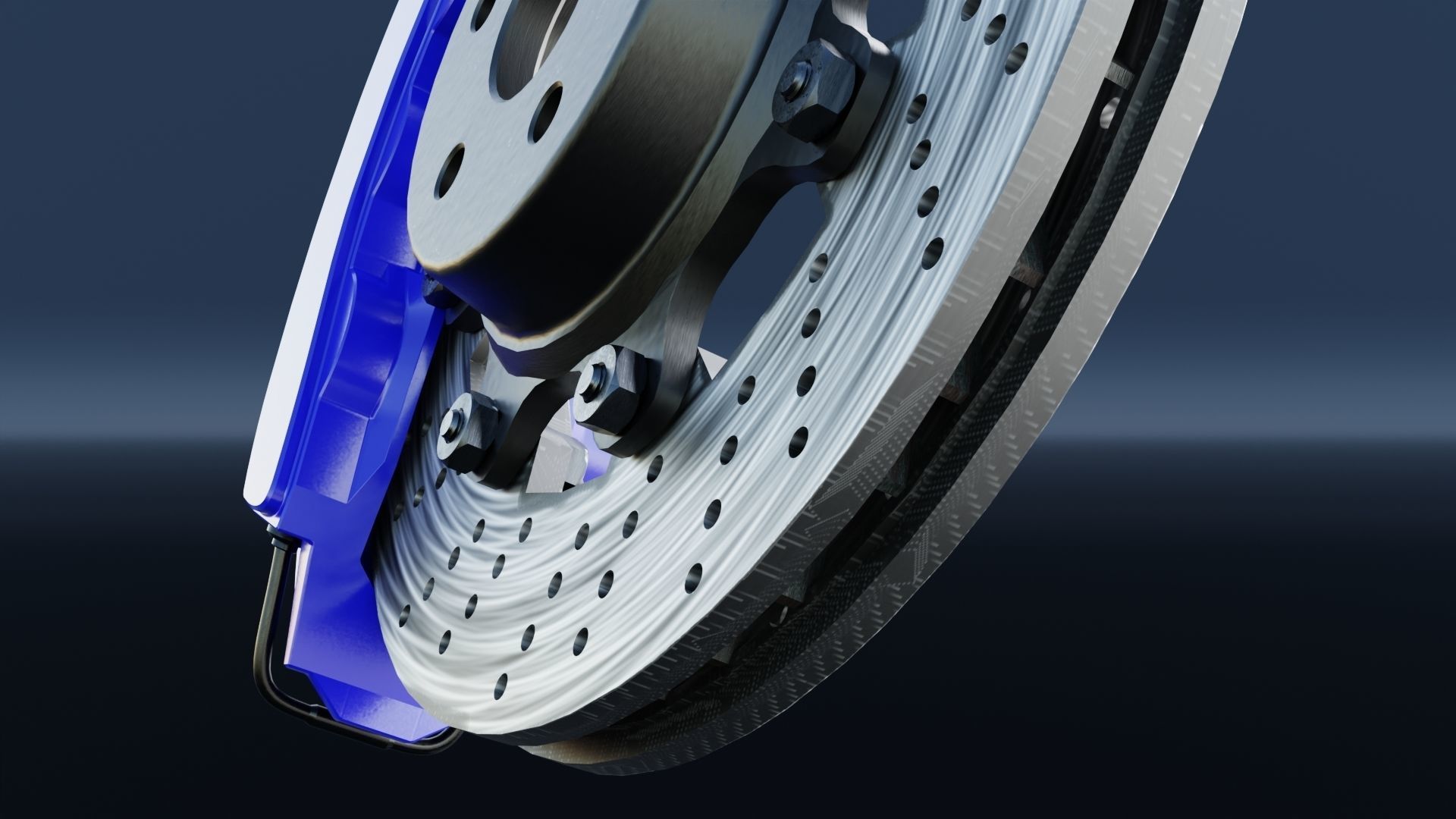 Custom Brembo GT M kit Disk Brake 3D model | CGTrader