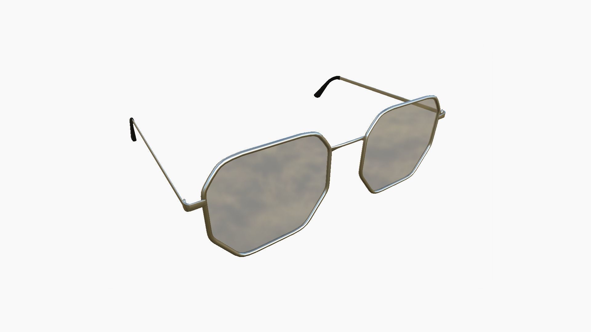 3D model Sunglass H07 Silver - Character Design Fashion VR / AR / low ...