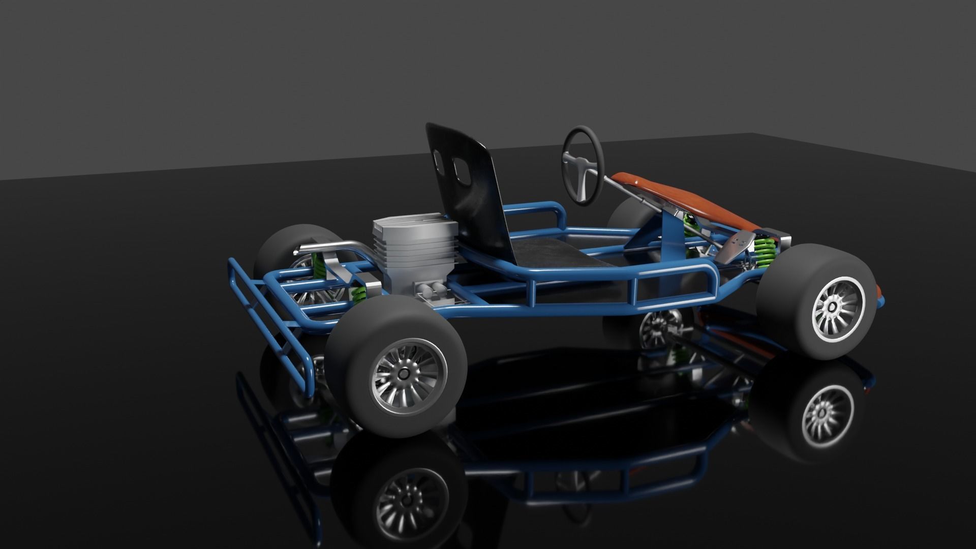 3D model Gokart go kart VR / AR / low-poly | CGTrader