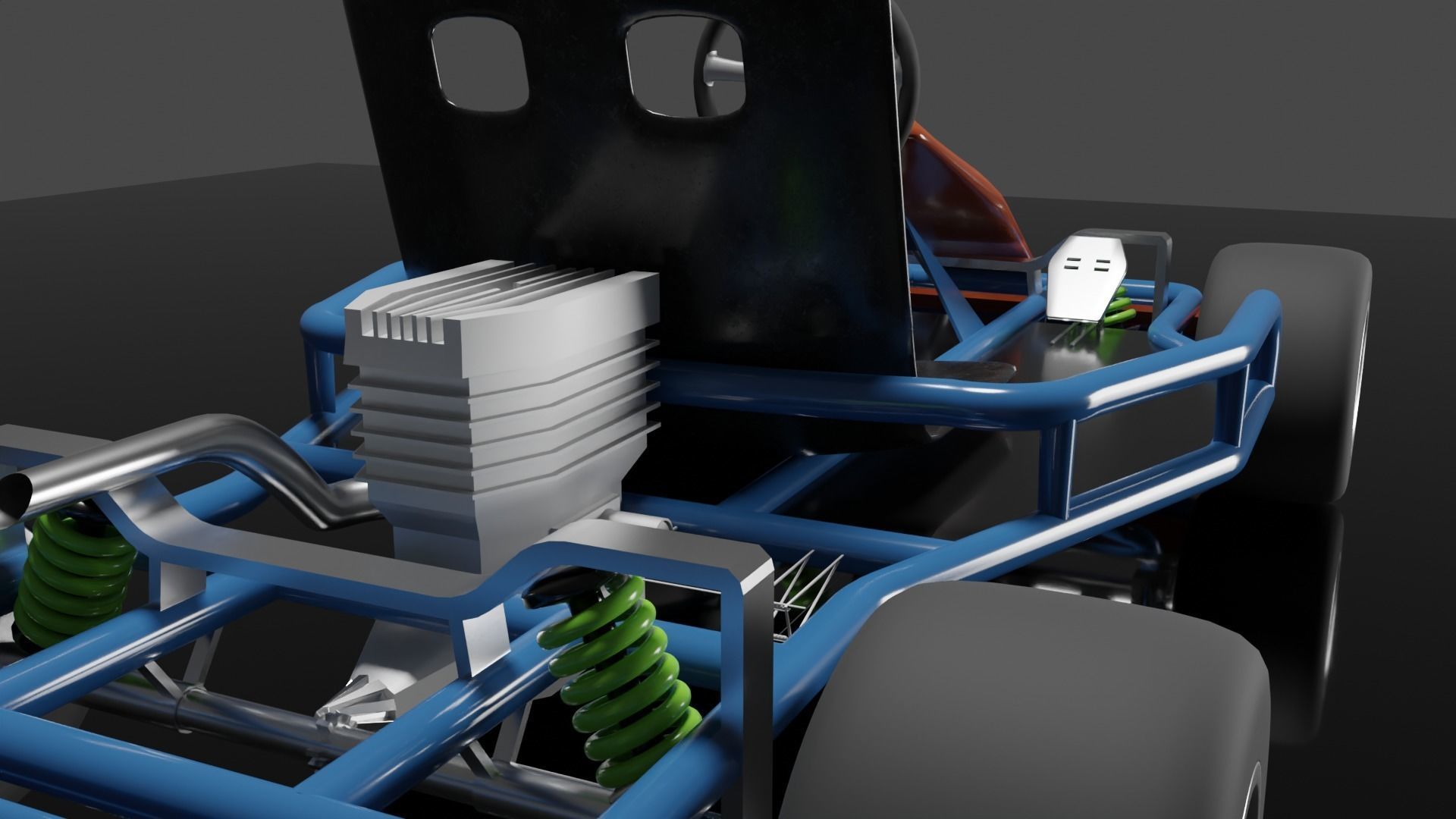 3D model Gokart go kart VR / AR / low-poly | CGTrader