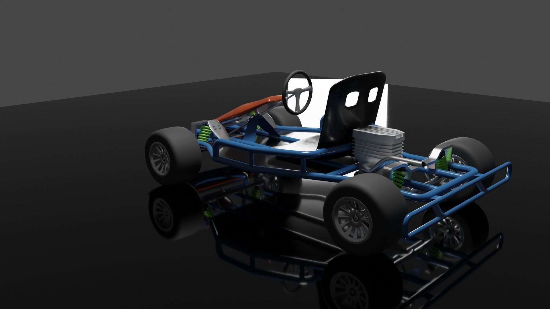 3D model Gokart go kart VR / AR / low-poly | CGTrader