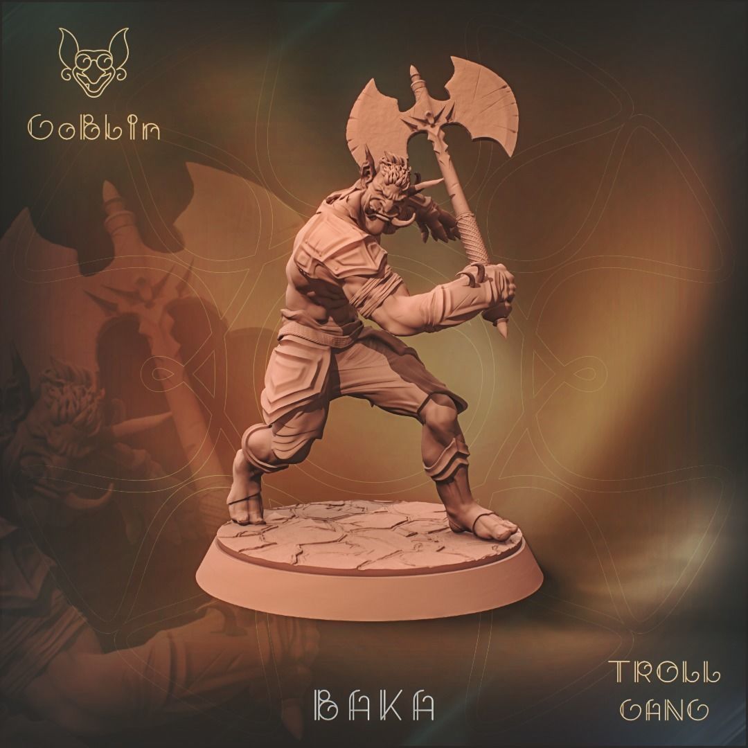 Troll Baka - Troll Gang 3D model 3D printable | CGTrader